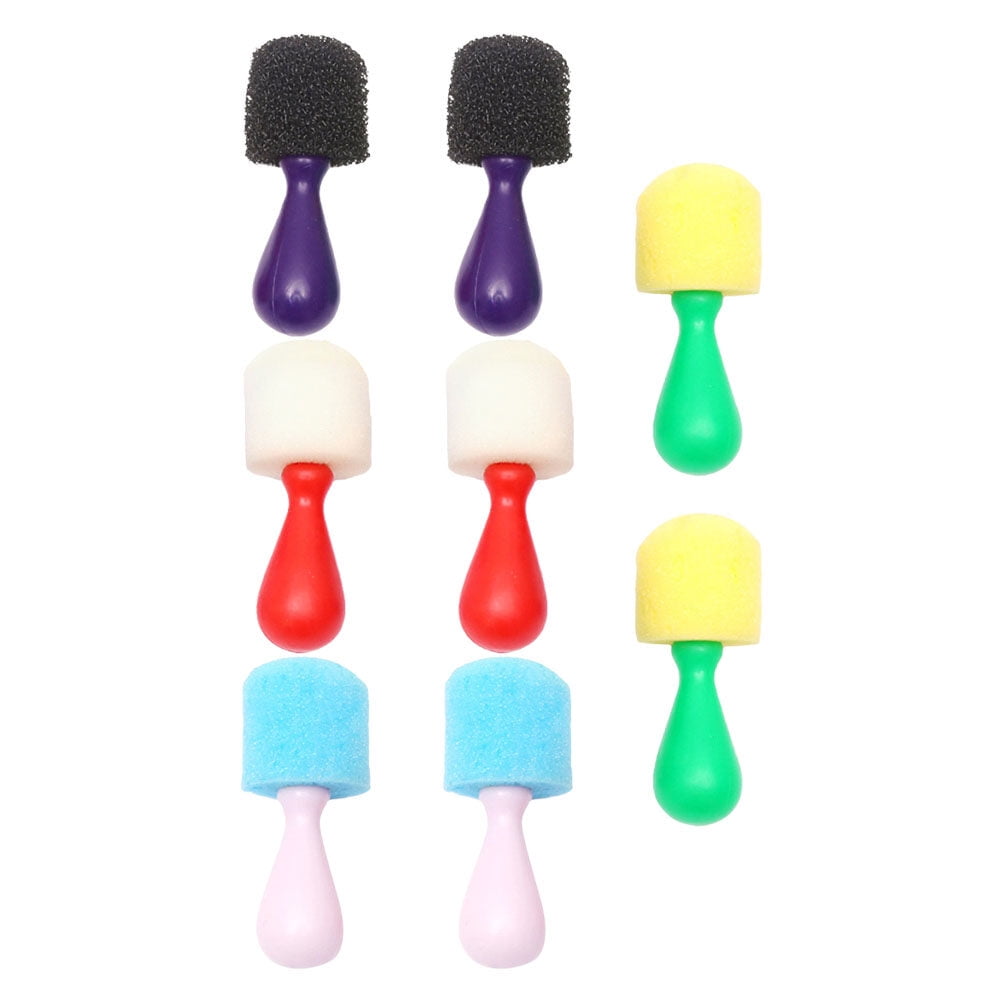 KAKOWELY 8Pcs Mini Spherical Sponge Brushes Assorted Color For ...