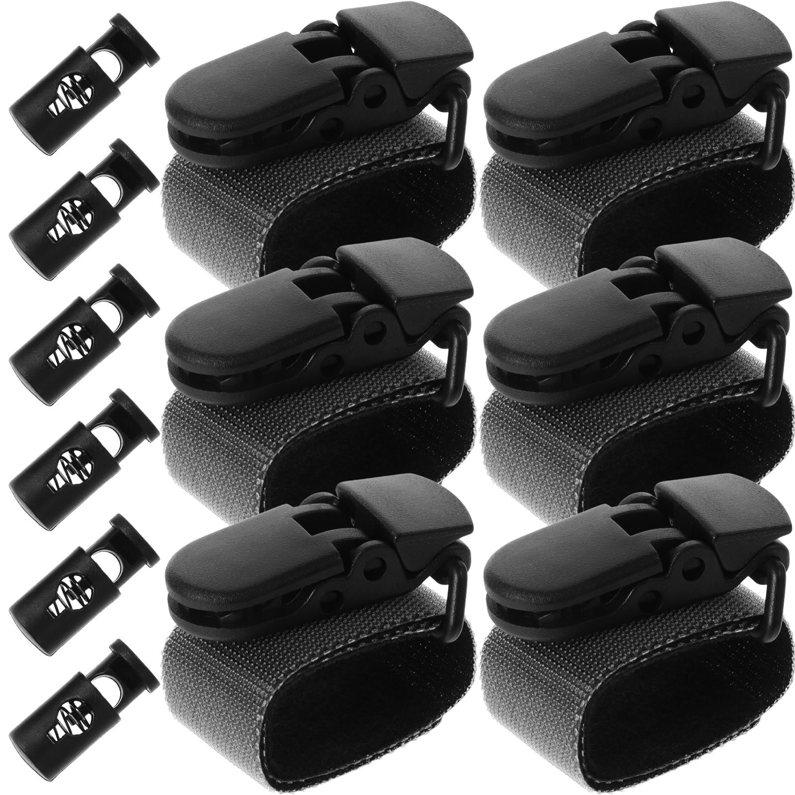 KAKOWELY Black Metal Garden Flag Clips for Outside 1Set with Anti Wind ...