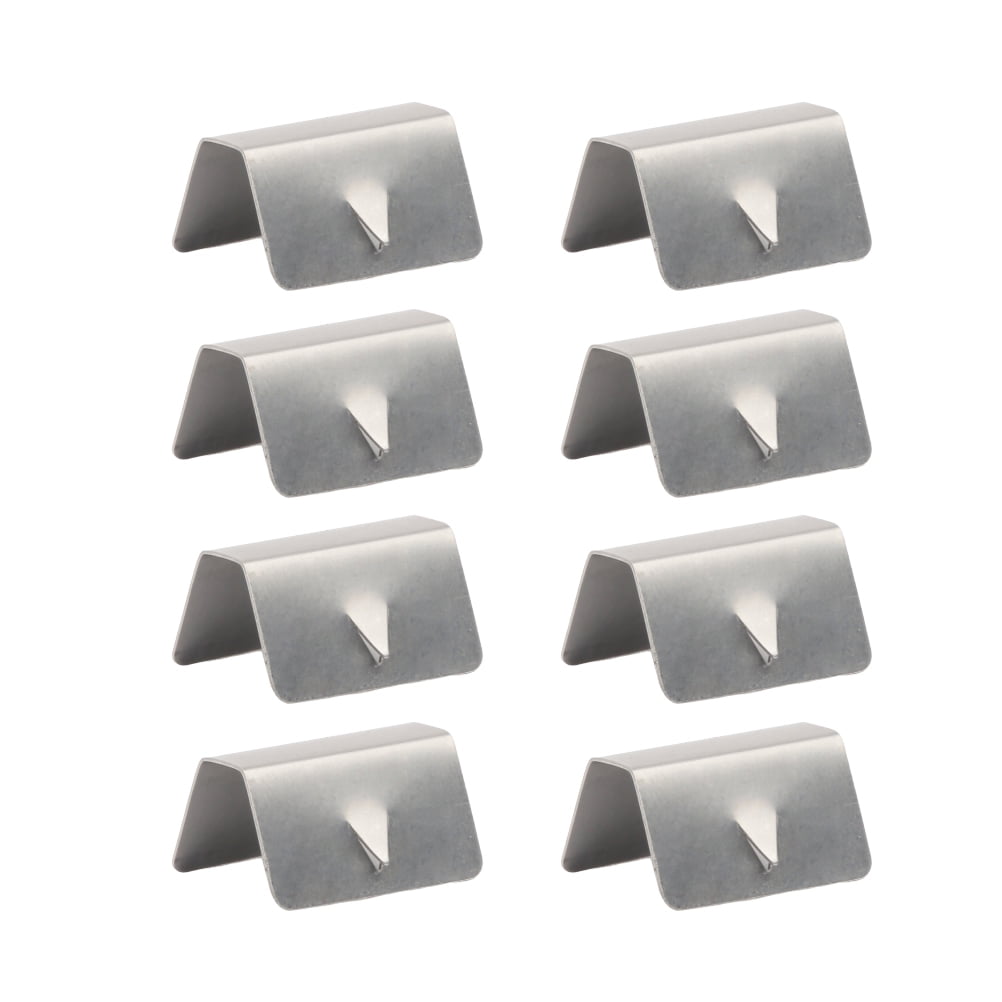KAKOWELY Car Body Clips 8 Pcs Silver Stainless Steel Deflector for Wind ...