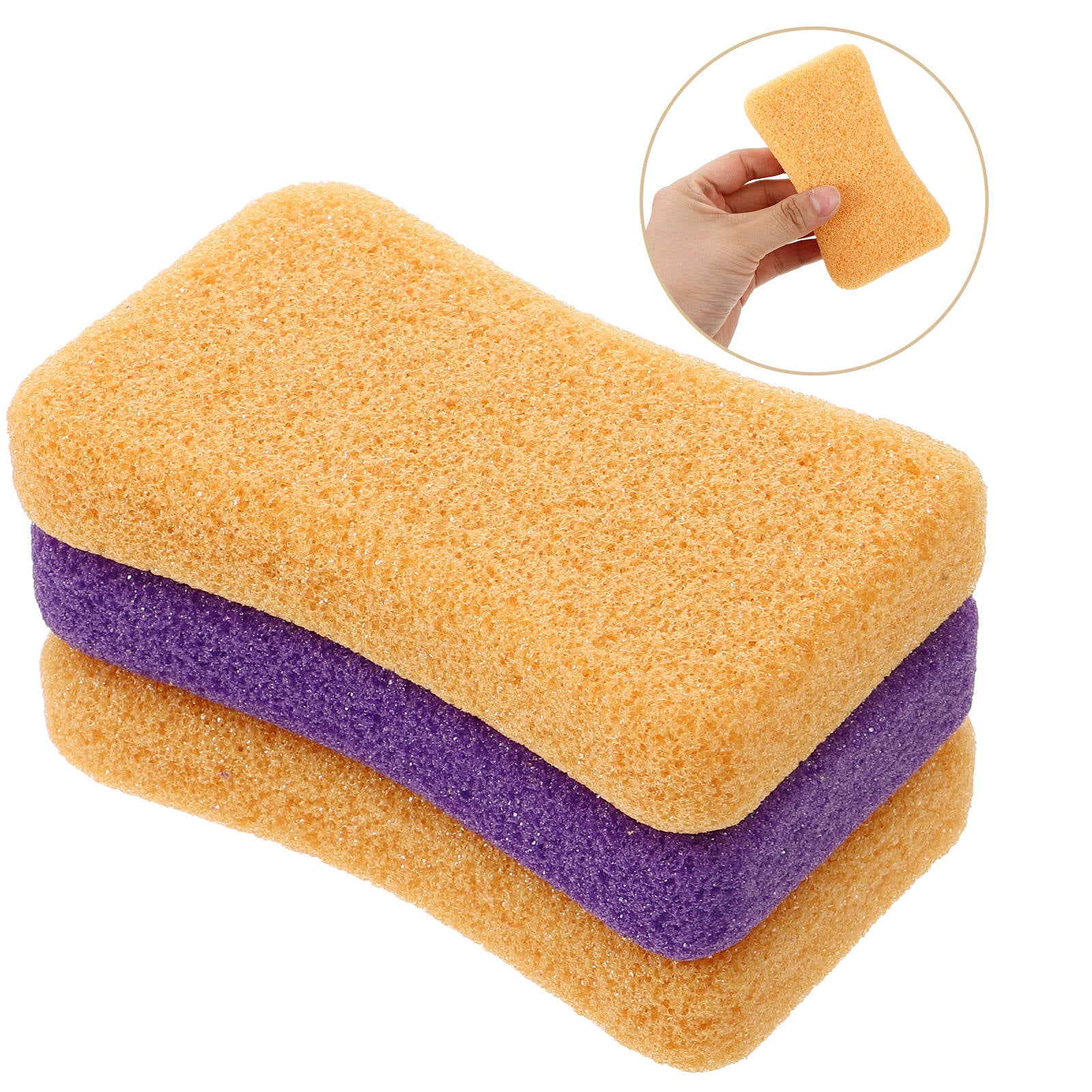 KAKOWELY Care 3Set Pumice Rubbing Stone for Removing Hard Skin on Feet ...