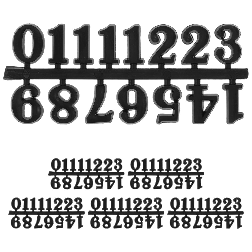 KAKOWELY Clock Numerals Making 6Sets Clock Arabic Number For Living ...