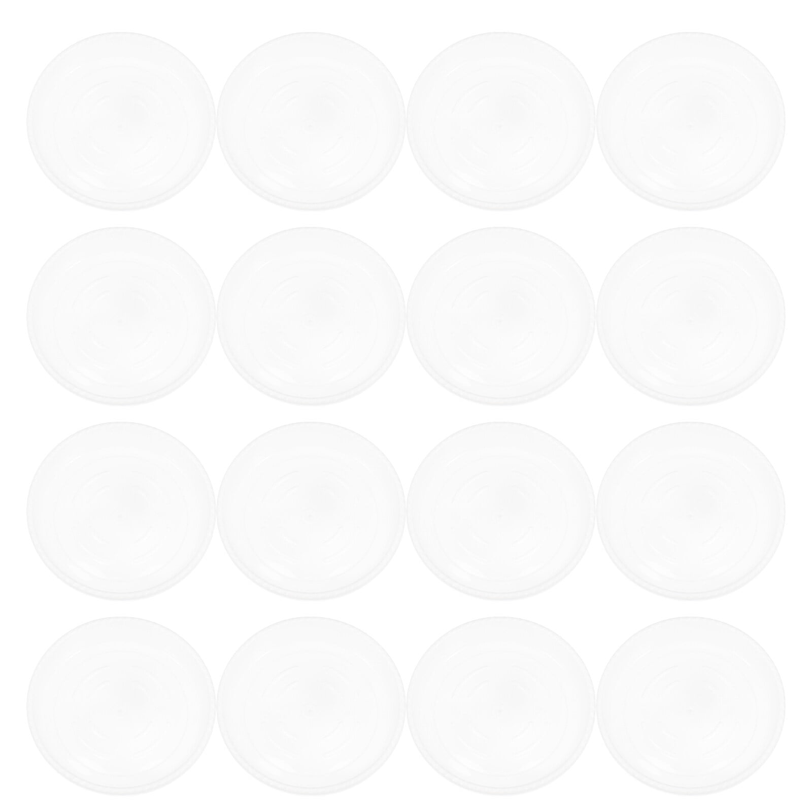 KAKOWELY Fall Resistance Flowerpot Bases 30Pcs in Transparent Plastic ...