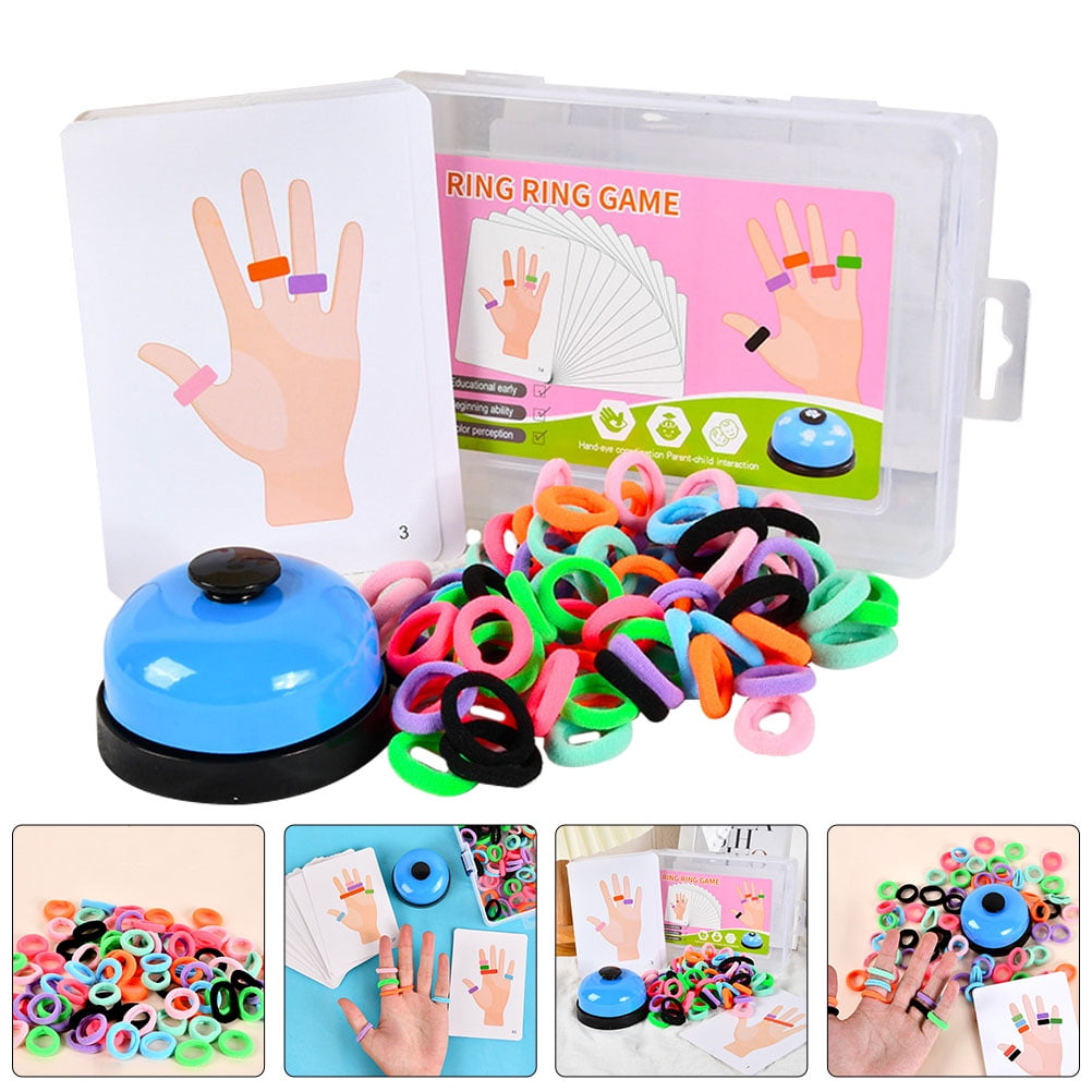 KAKOWELY Finger Toy Kid Finger Ring Toys Assorted Color Plastic Paper ...