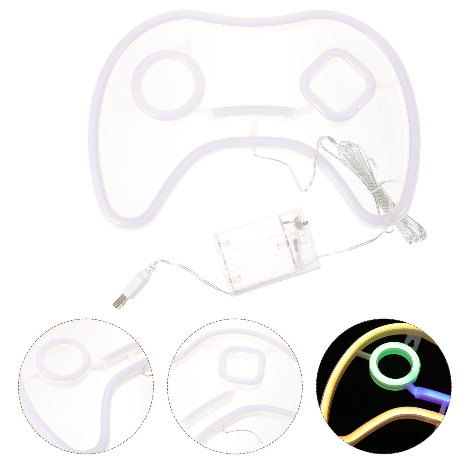 KAKOWELY Gamer Neon Light Transparent Pvc Material Wall Decoration 27 ...