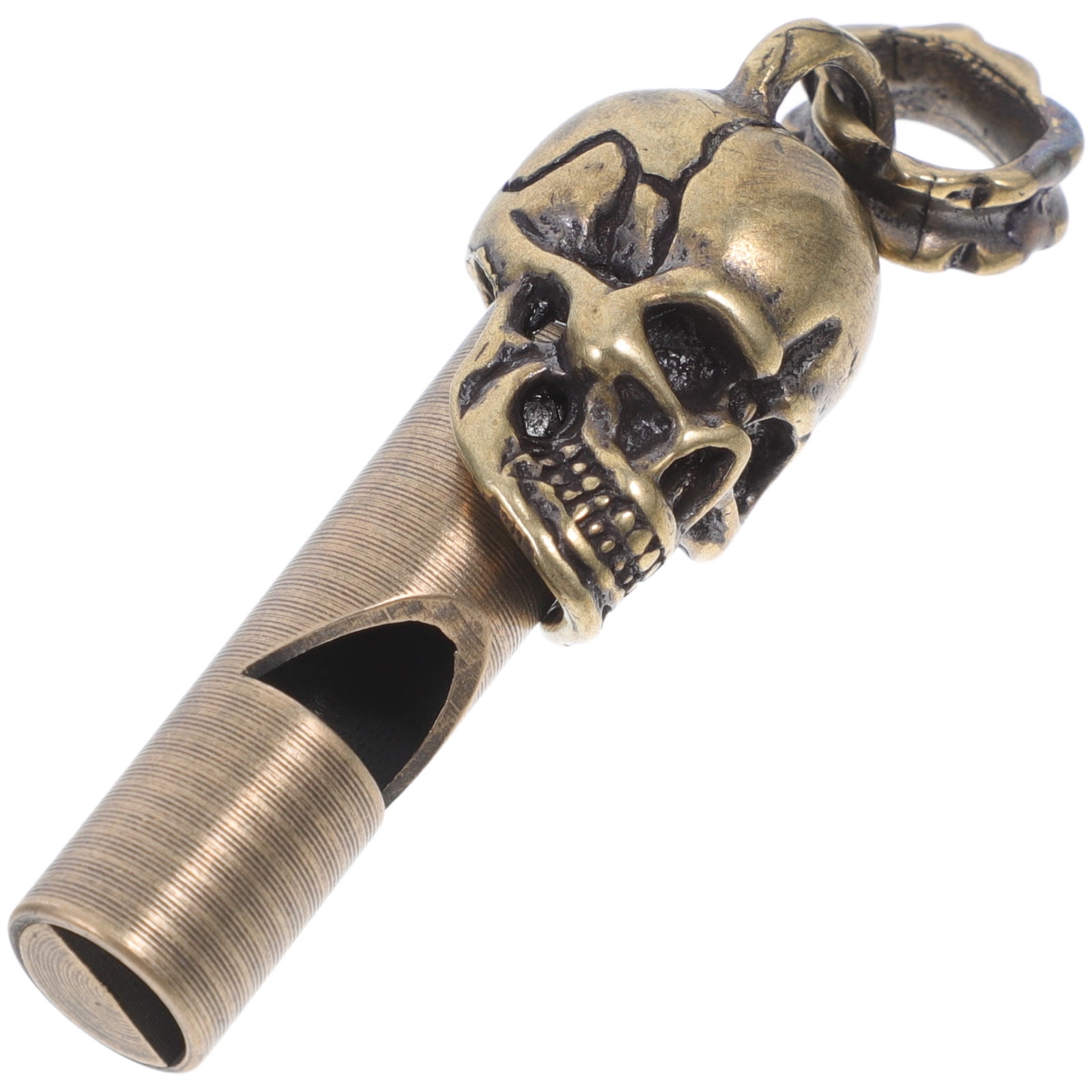 KAKOWELY Golden Outdoor Whistle 1Set in Skull Head Shape for Emergency ...