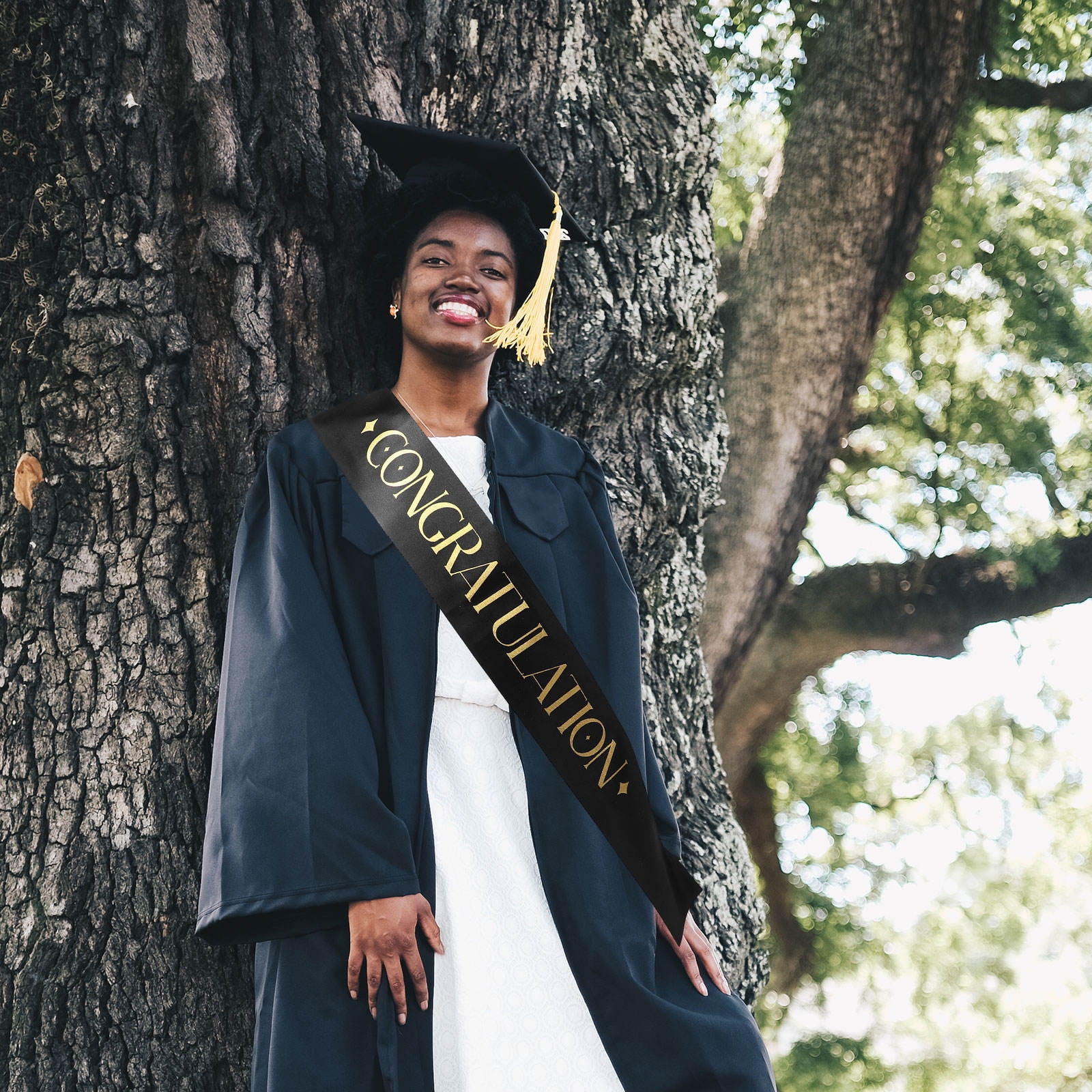 KAKOWELY Graduation Sash For Graduates Multi Color Satin Cloth Elegant ...