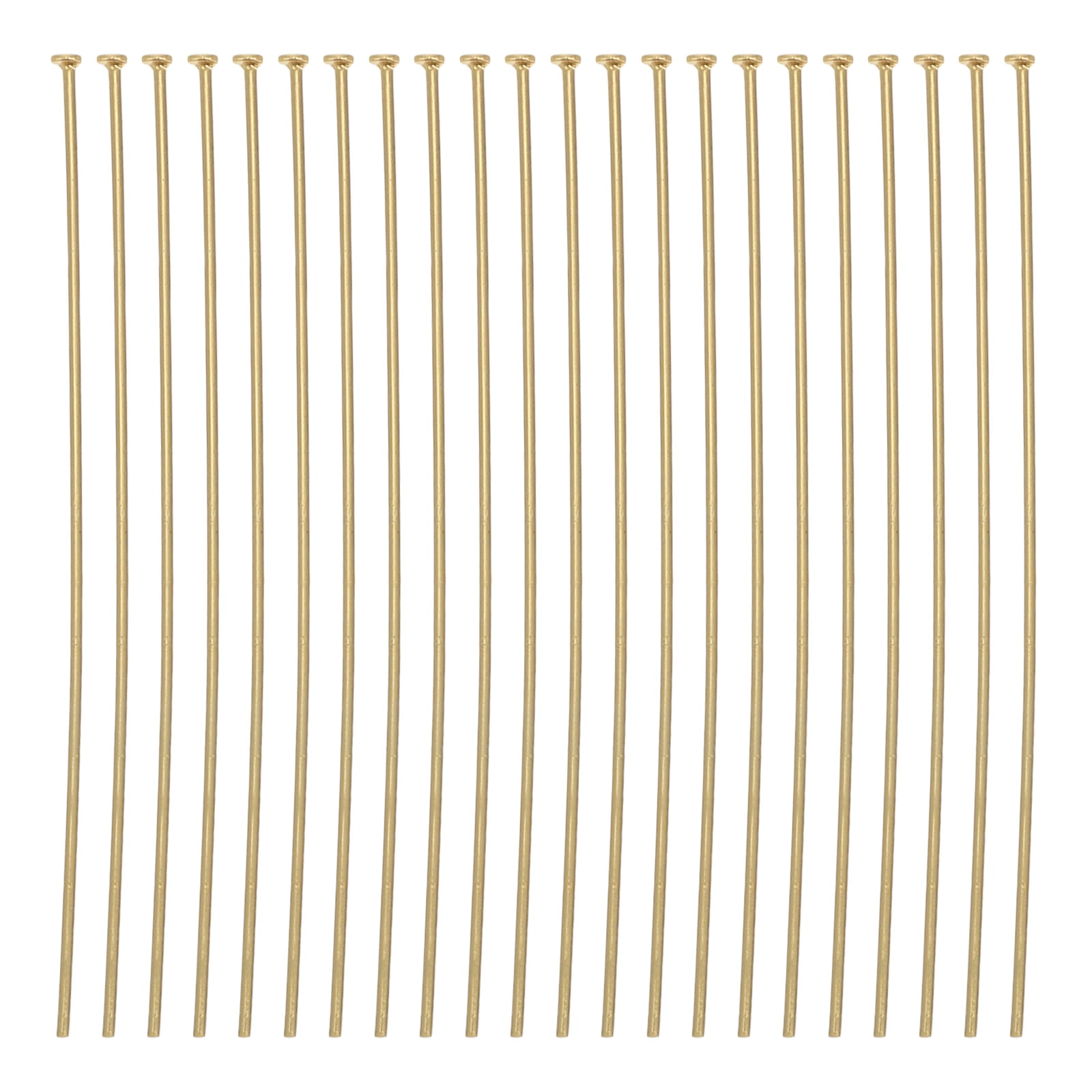 KAKOWELY Head Pins 50Pack for Jewelry Making Diy Art Crafts Golden Stainless Steel T-shaped ...