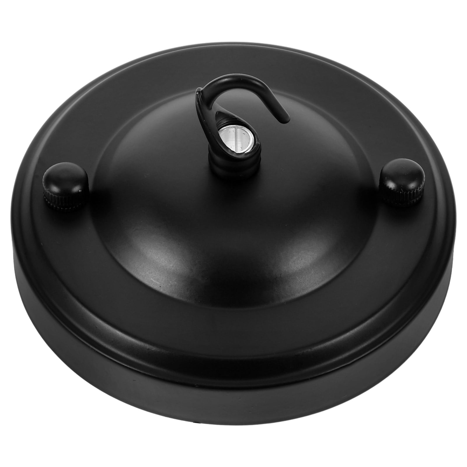 KAKOWELY Light Canopy Ceiling Cover Plate 1 Set Black Zinc Alloy Iron ...