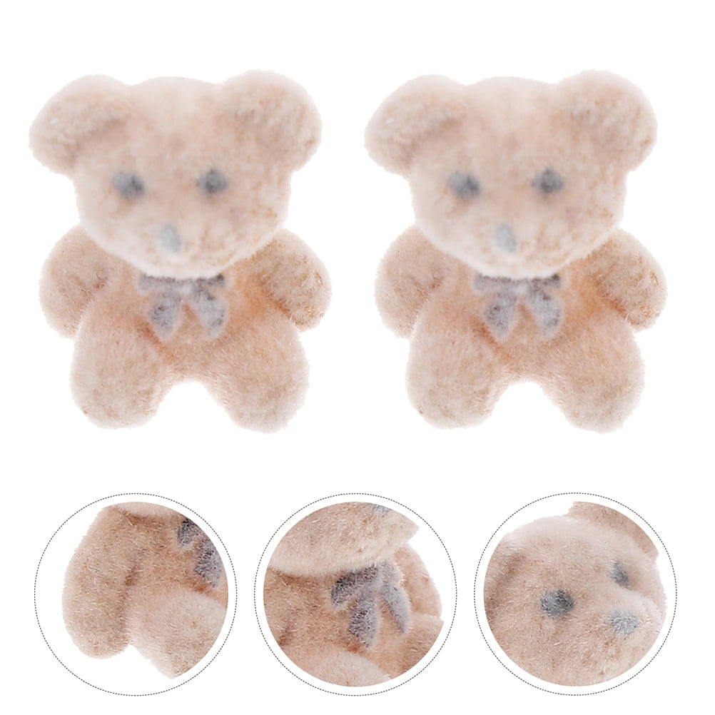 KAKOWELY Mini Bears 6Pcs Light Brown Bear Shape For Diy Decoration And ...