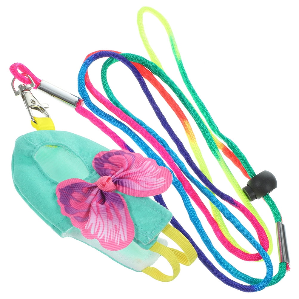 KAKOWELY Parrot Harness Leash Multi-colored Pet Bird Clothes 1Set ...
