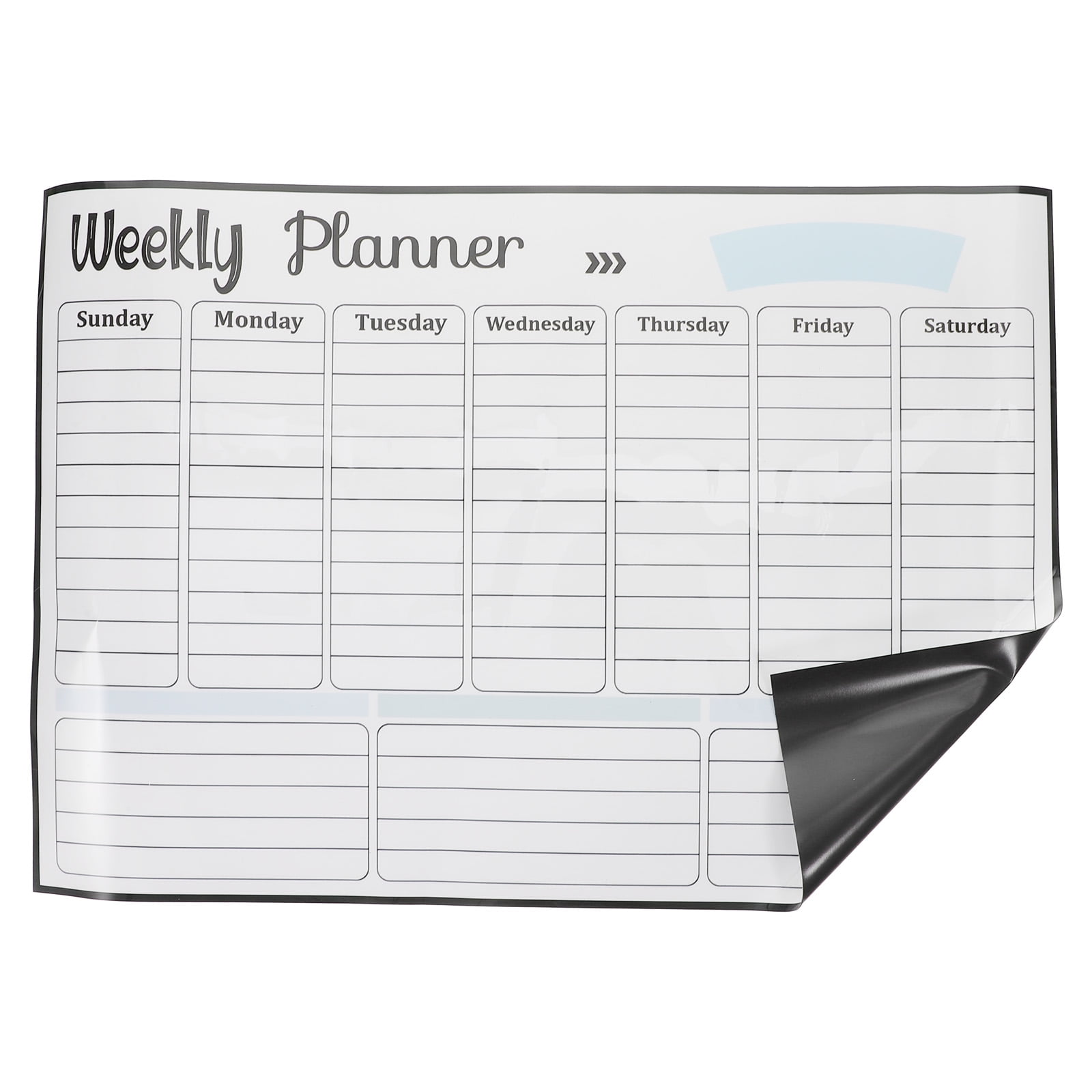 KAKOWELY Rectangular Shaped Magnetic Whiteboard Sticker for Fridge 1Pcs ...