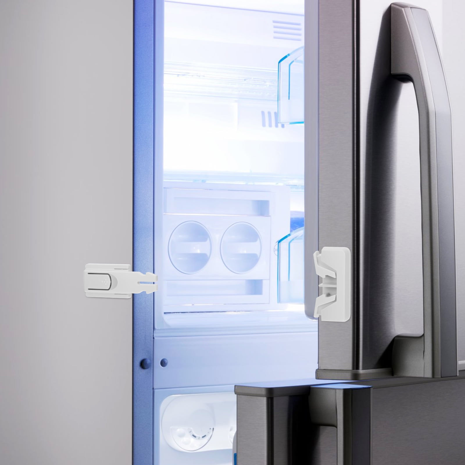 KAKOWELY Refrigerator Door Lock 2Pcs for Childproofing with Abs ...