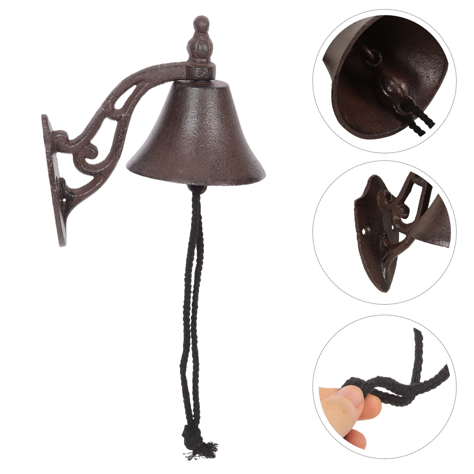 KAKOWELY Retro Doorbell Wall Hanging Doorbell Iron Ringing For ...