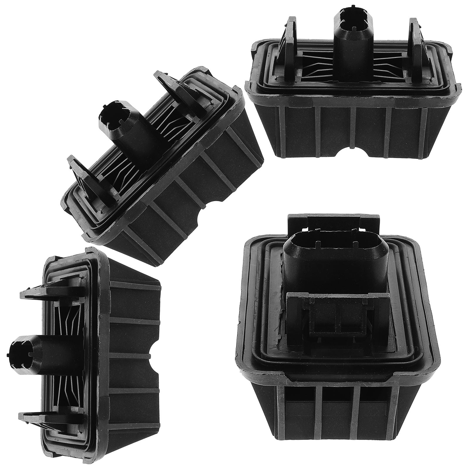 KAKOWELY Round Outrigger Pad 4Pcs Black Rubber with Antislip Design for ...