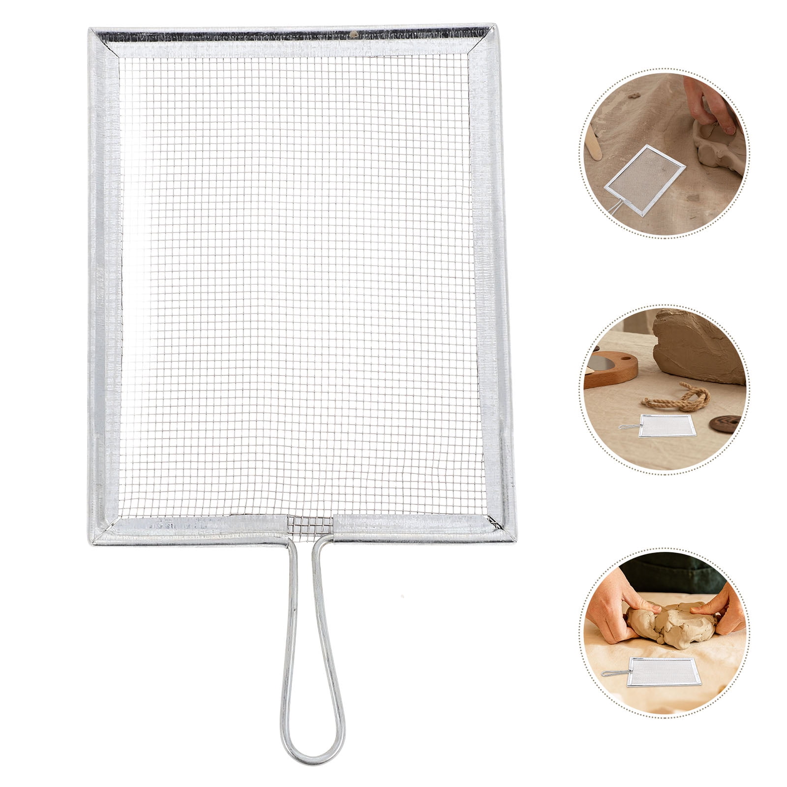 KAKOWELY Stainless Steel Mesh Colander Multi-Function Strainer Sieve ...