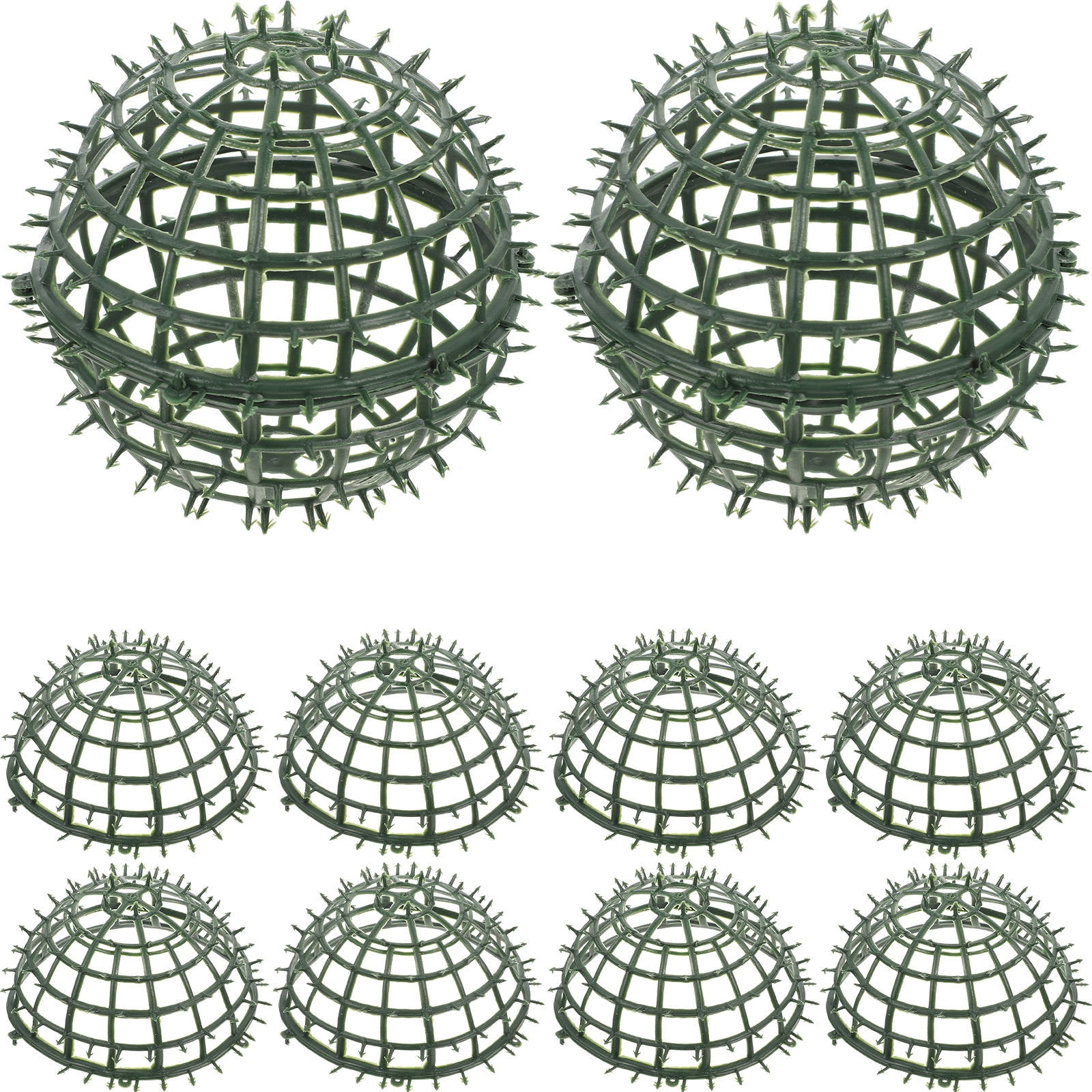 KAKOWELY Sturdy Plastic Flower Arranging Rack with Faux Green Ball ...