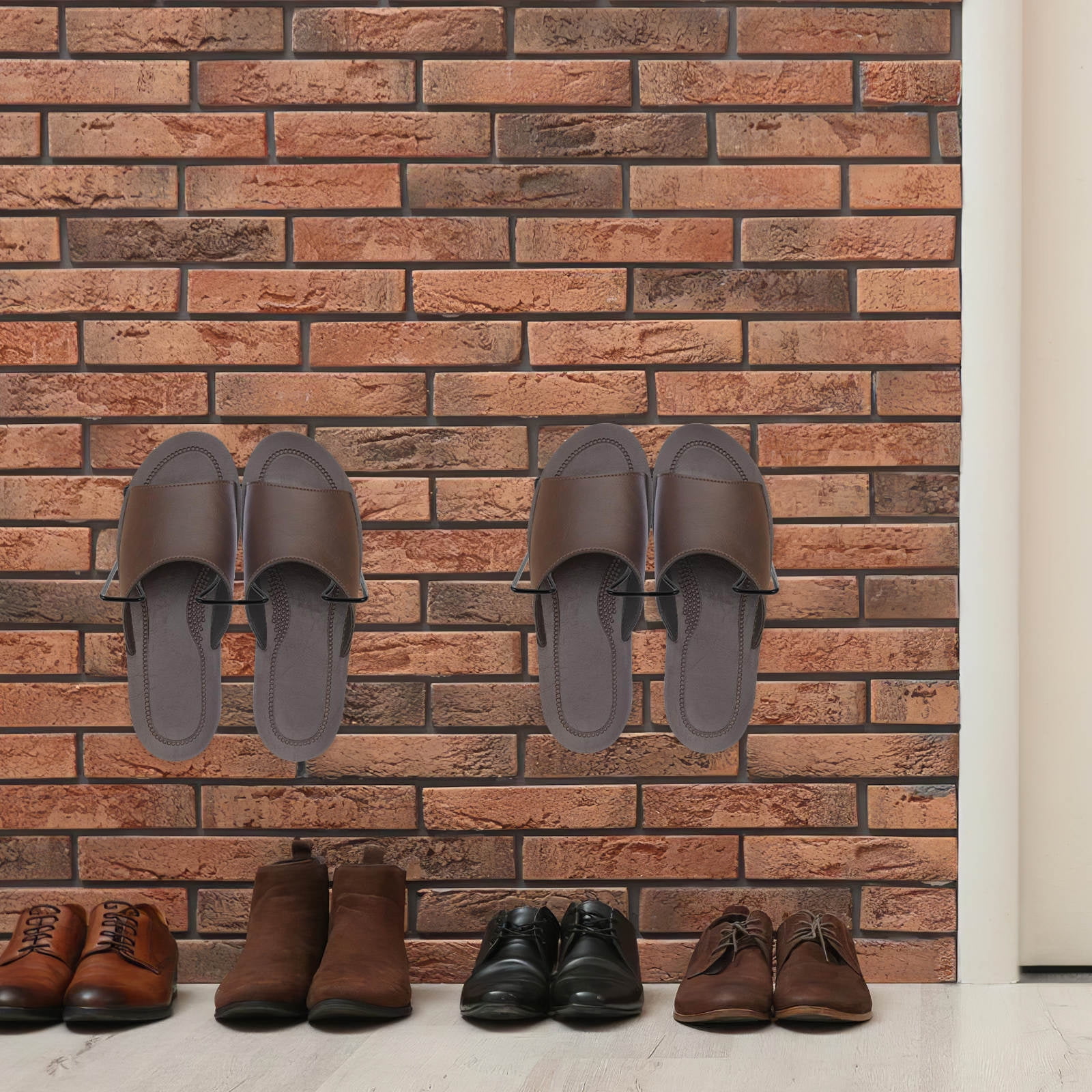 KAKOWELY Wall Mounted Boot Organizer 2Pcs For Closet And Garage Shoe ...