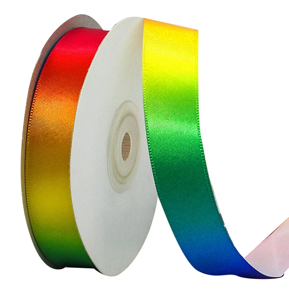 KAKOWELY Wrapping Ribbon For Multi Colorful 22M Long 2.5In Width 1 Roll ...