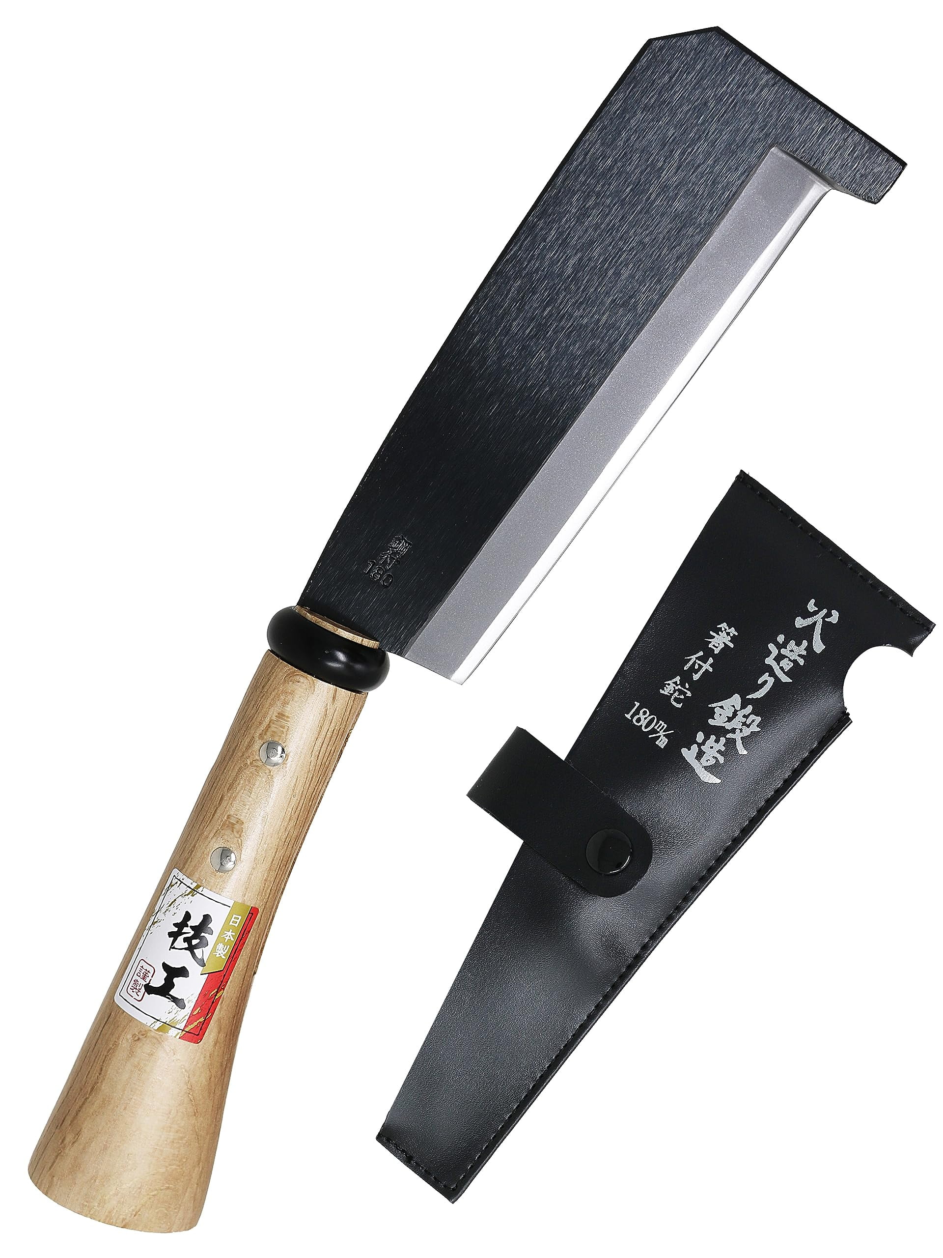 KAKURI Japanese NATA Hatchet Tool with Protruding Tip 7" [Single Bevel ...
