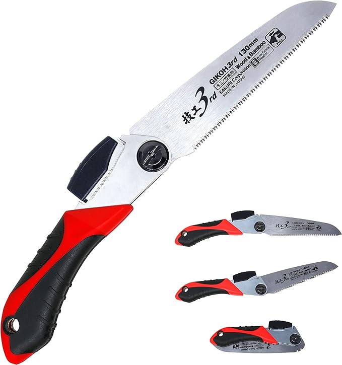 KAKURI Japanese Pruning Saw Folding for Branch & Bamboo Cutting 5-1/8 ...