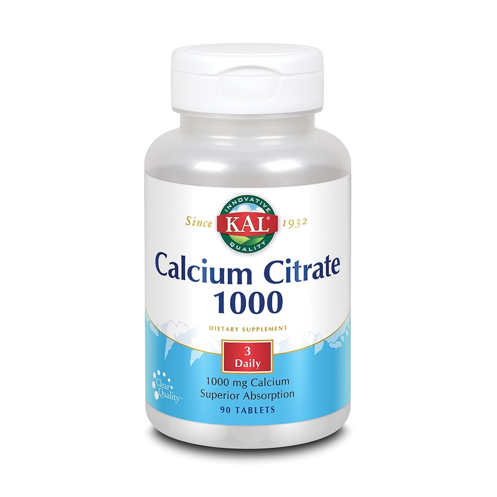 KAL Calcium Citrate 1000mg | Teeth & Bone Health, Nervous, Muscular ...