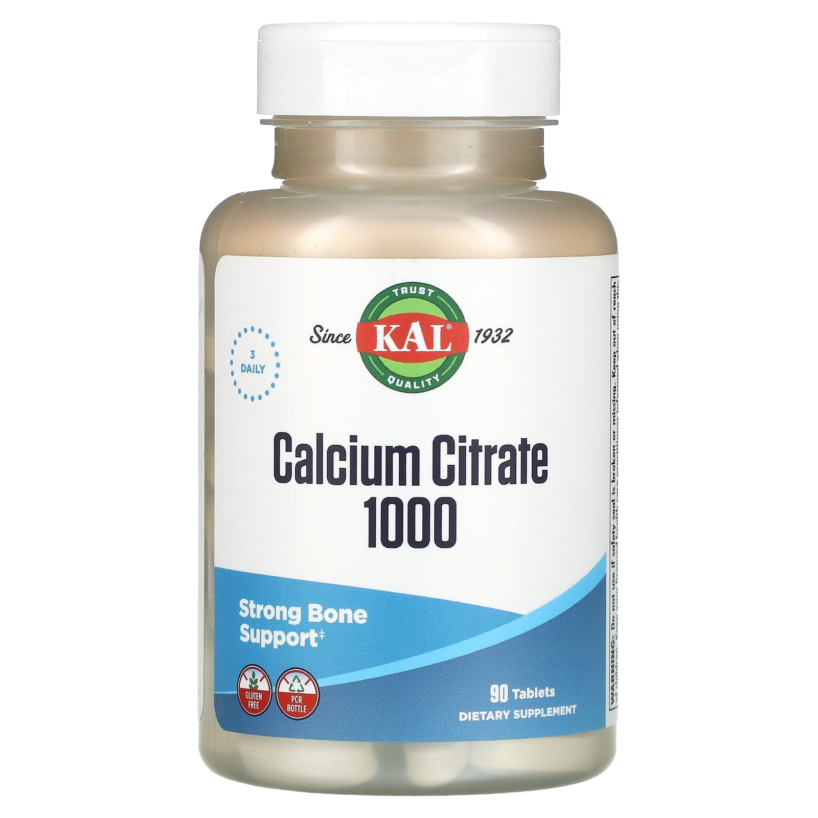 KAL Calcium Citrate 1000mg | Teeth, Bone & Cardio Support | Lab ...