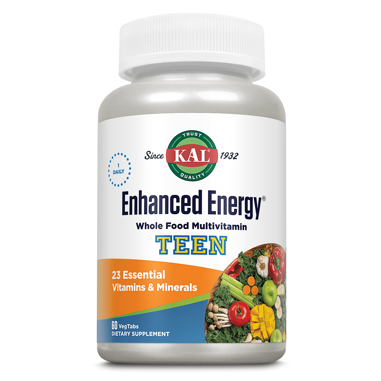 KAL Enhanced Energy Multivitamin for Teens | Memory & Concentration ...