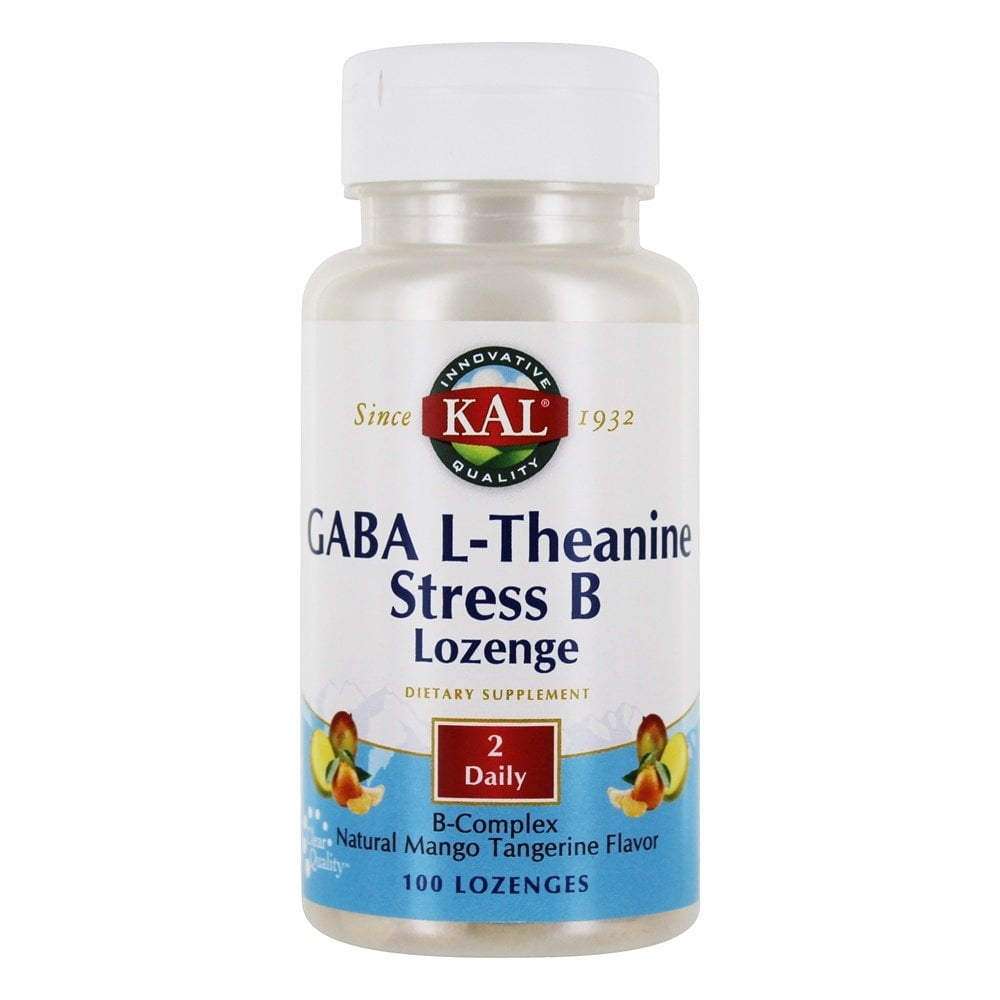 KAL GABA L-Theanine Stress B Lozenge | Healthy Relaxation, Mood & Focus ...