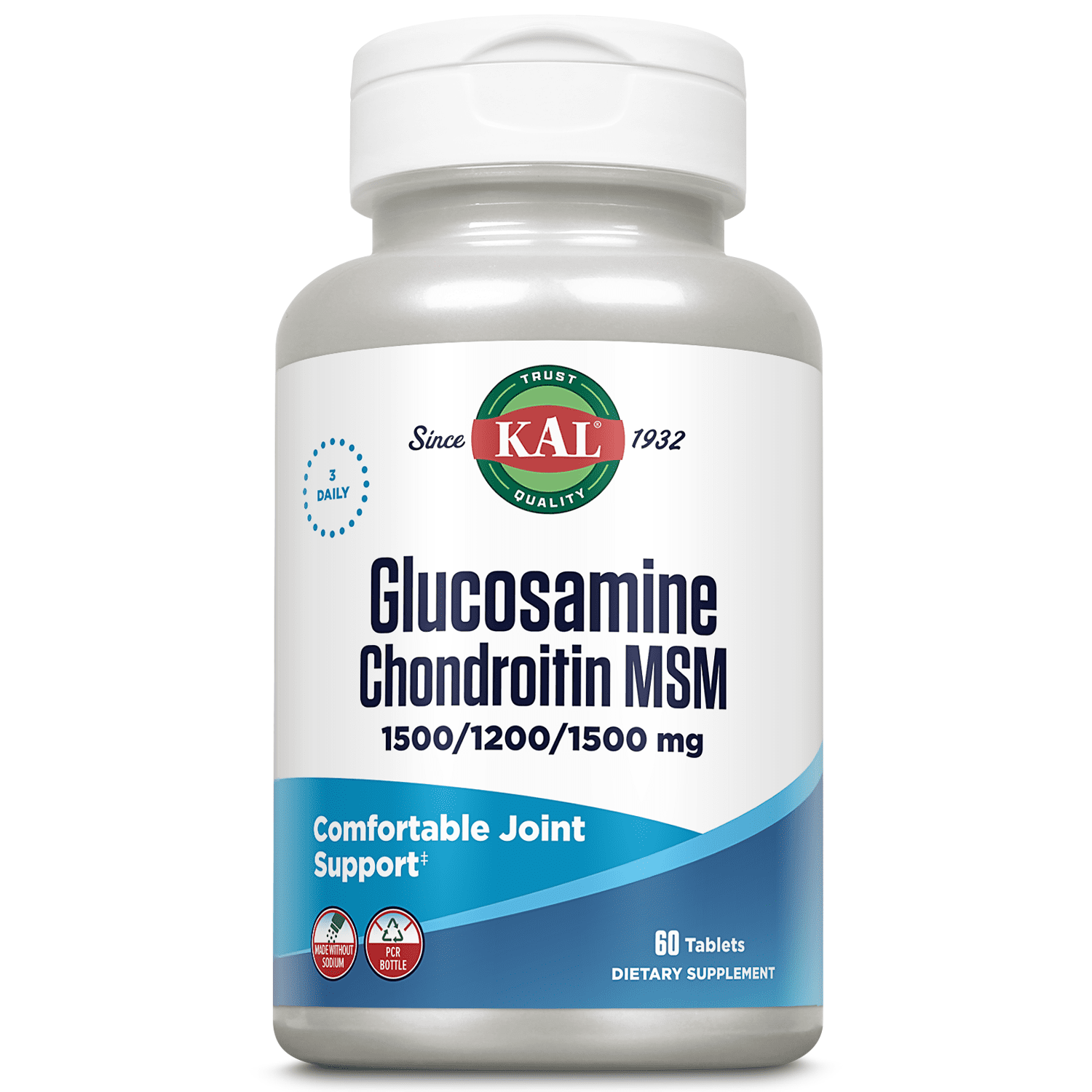 KAL Glucosamine Chondroitin MSM | Healthy Joint & Connective Tissue ...
