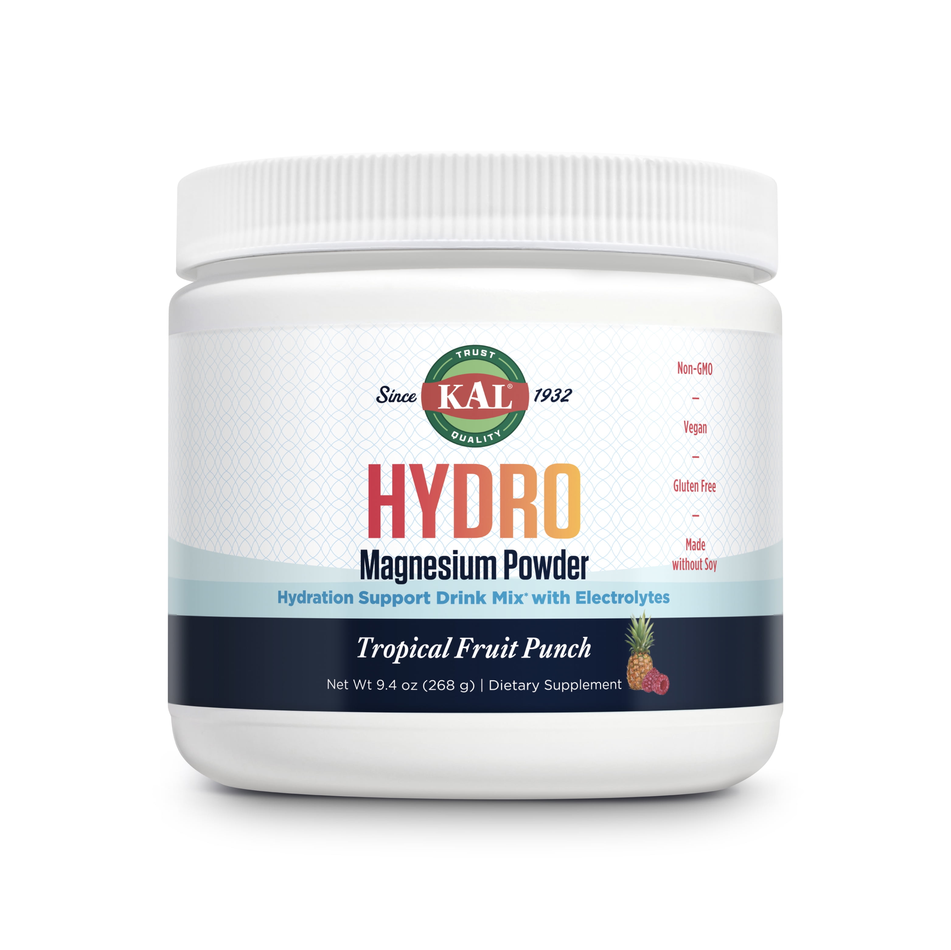 KAL Hydro Magnesium Plus Electrolytes Powder - Tropical Fruit Punch ...