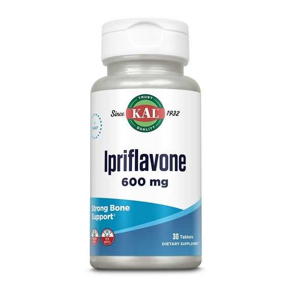 Kal - Ipriflavone Bone Support Formula With Calcium 600 mg. - 30 ...