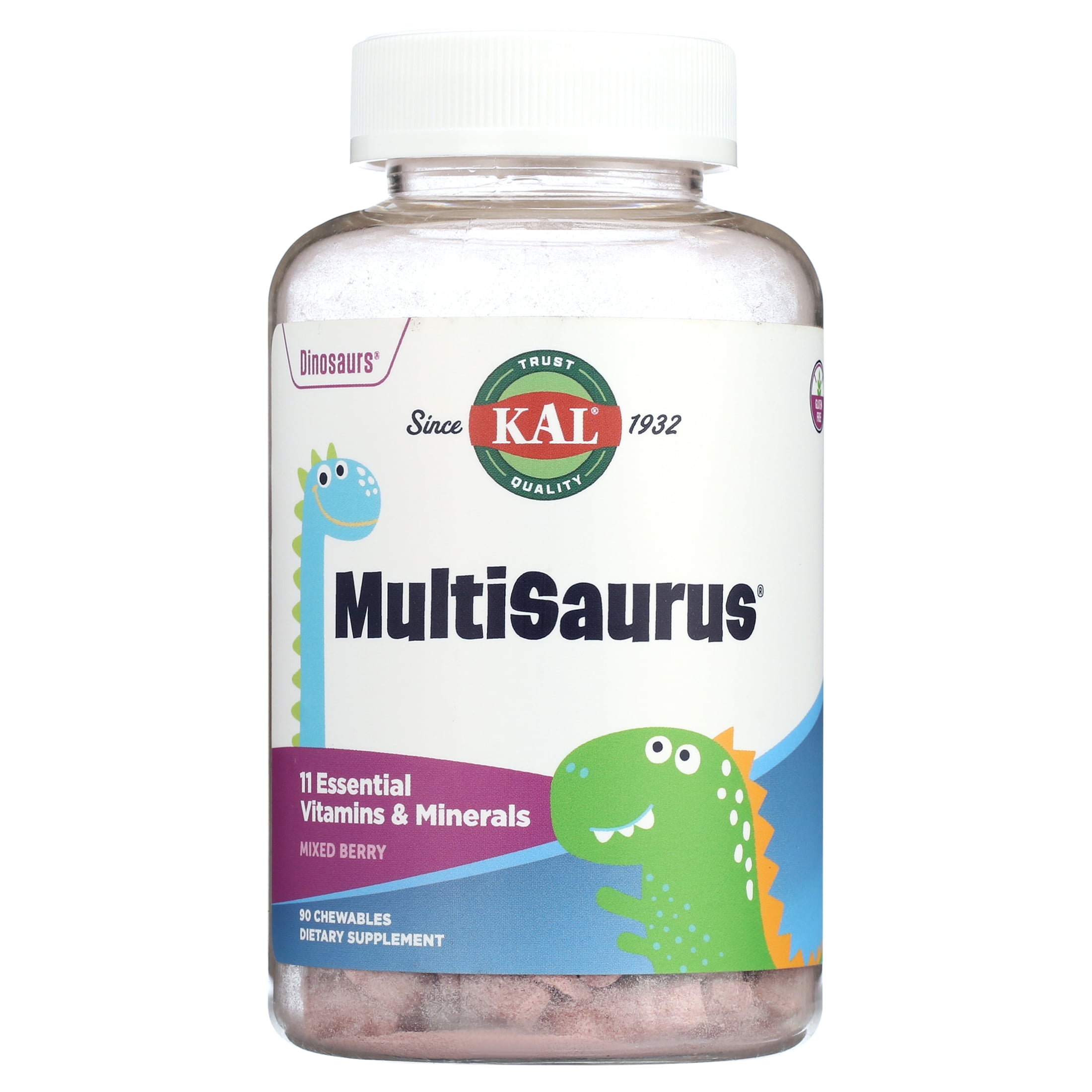 KAL Gluten-Free Multivitamin for Kids | Mixed Berry Flavor | Daily ...