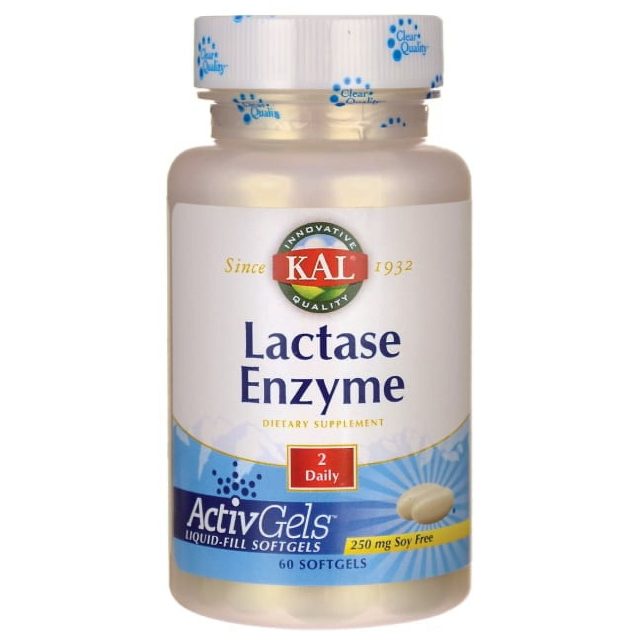 KAL Lactase Enzyme 250 mg | Healthy Digestion Support for Lactose ...