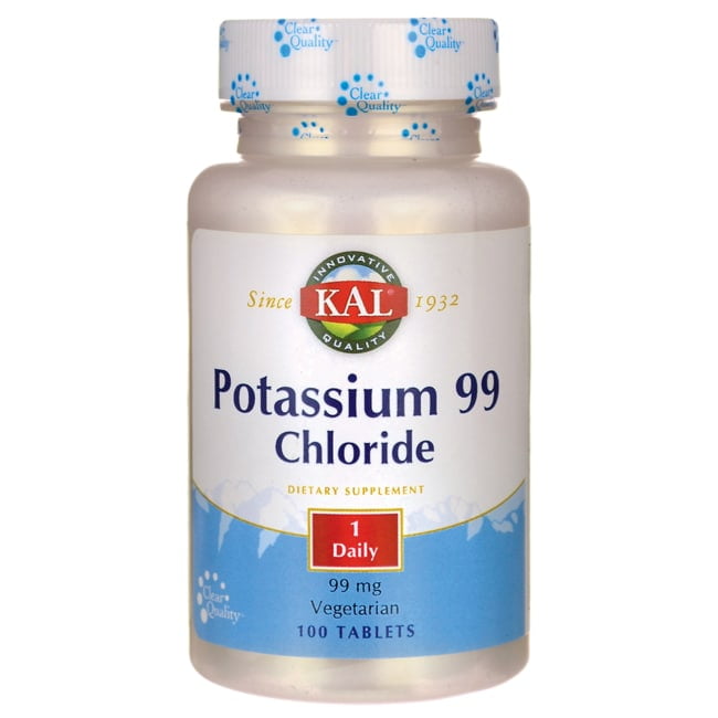 KAL Potassium Chloride 99mg | Nutritive Electrolyte Support for Bones ...