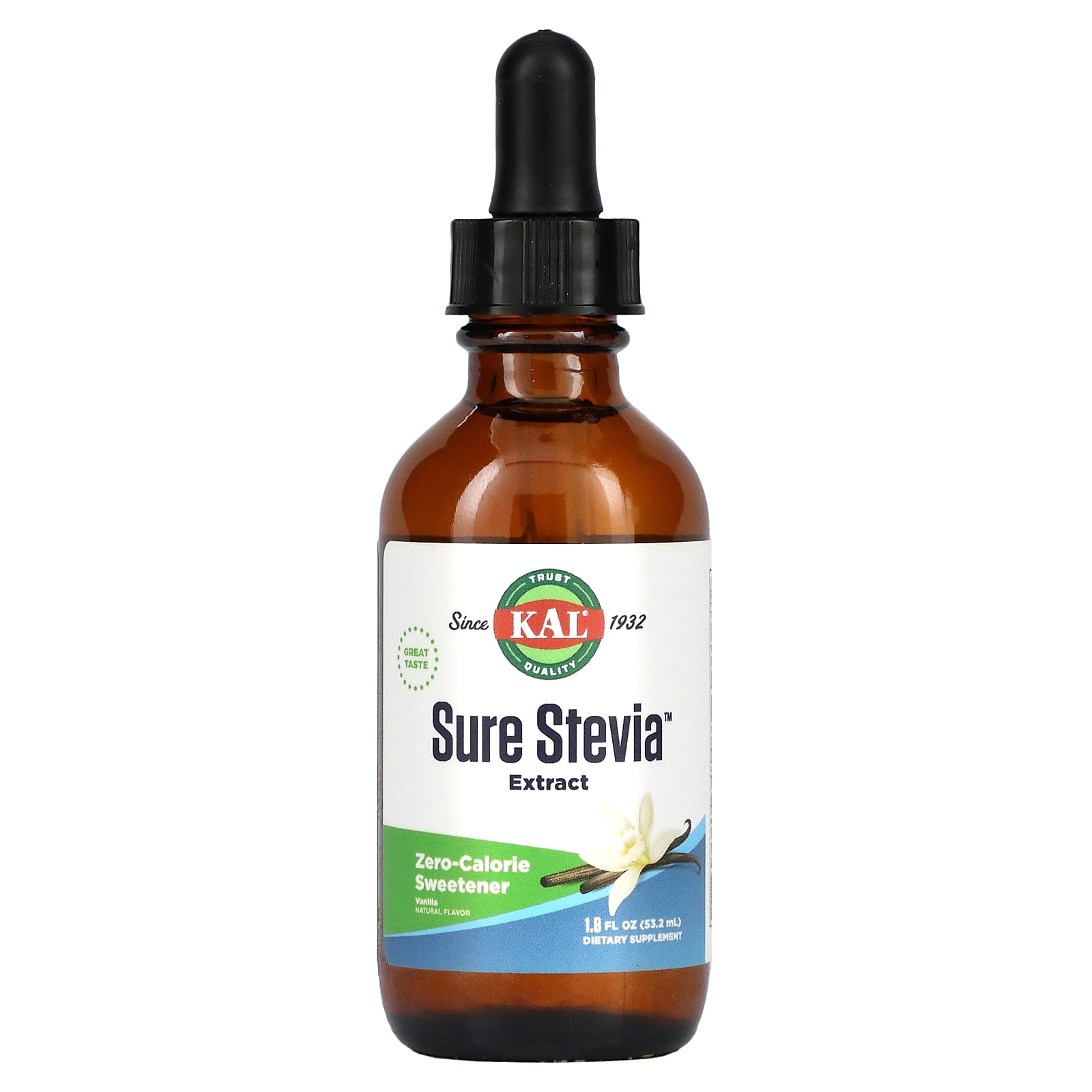 KAL Pure Stevia Drops | Zero Calorie, Low Glycemic | Baking Friendly ...