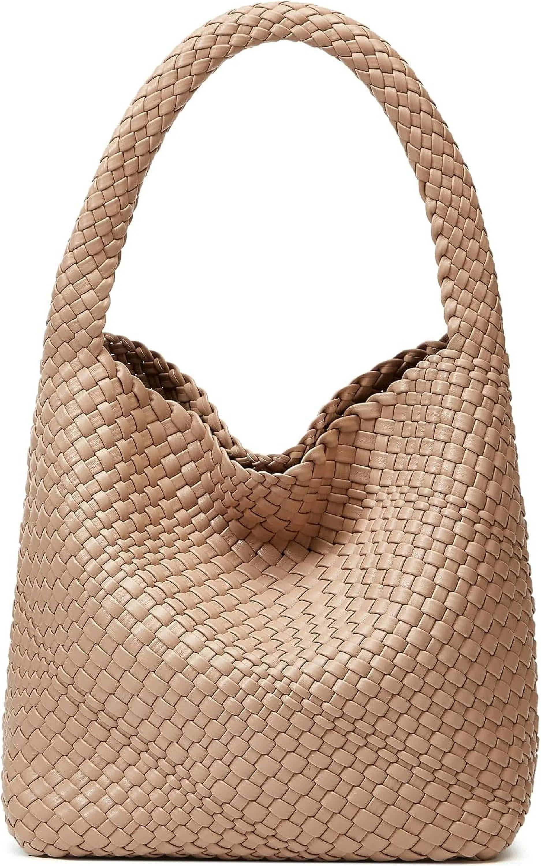 KALAKALA Woven Bags for Women Tote Purse: Vegan Leather Shoulder ...
