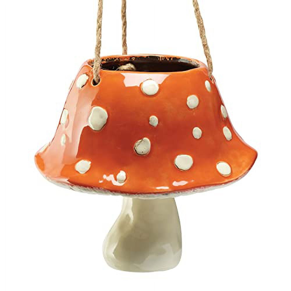 KALALOU CDV2147 Set of Two Ceramic Toadstool Hanging PLANTERS - Walmart.com