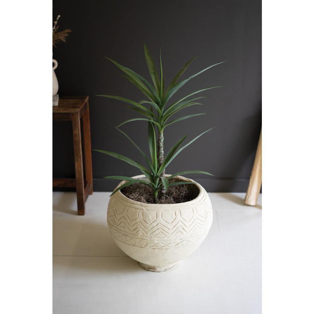 Kalalou Inc Large Round Paper Mache Urn - Walmart.com