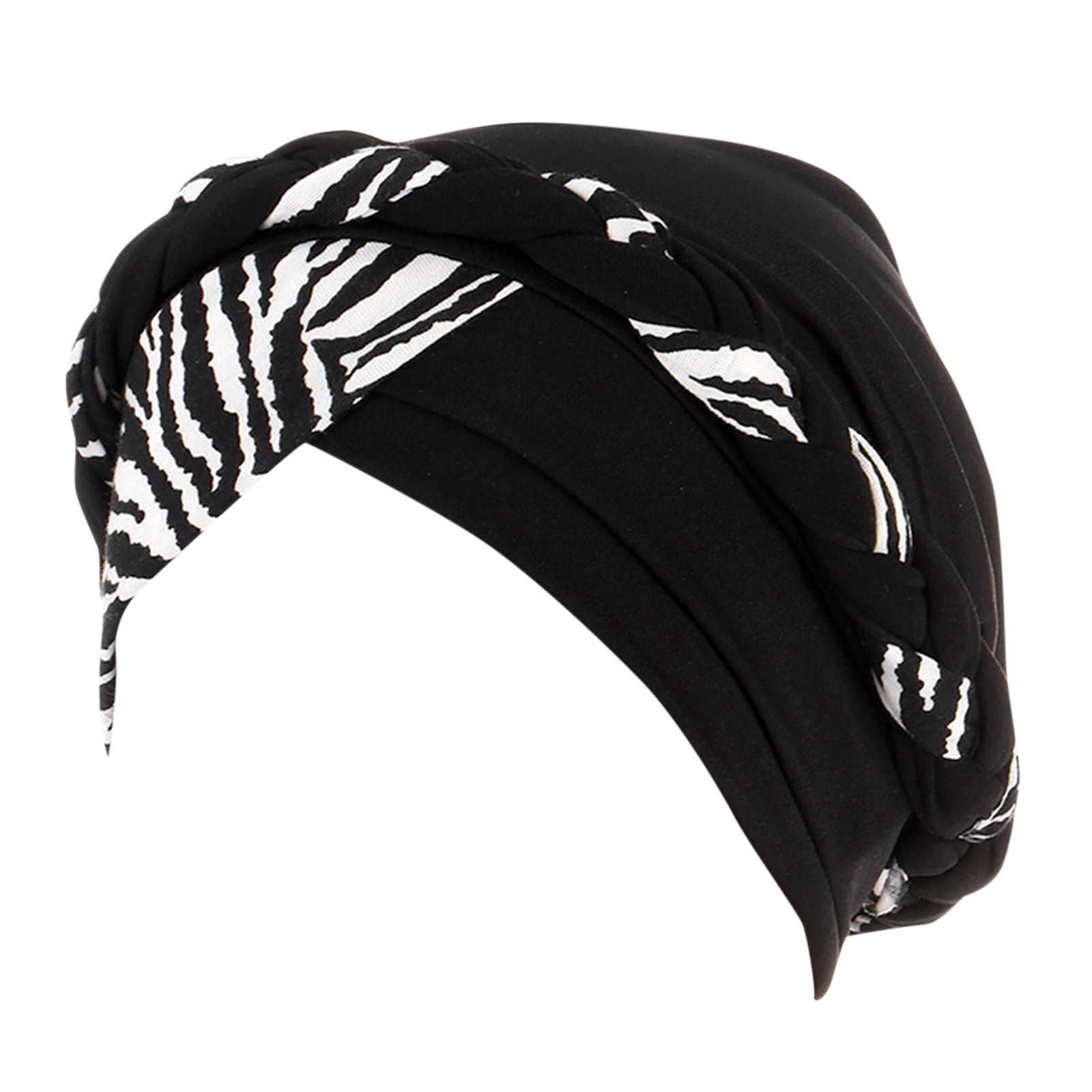 KALE Turban Braided Floral Cultural Head Wrap Black - Walmart.com