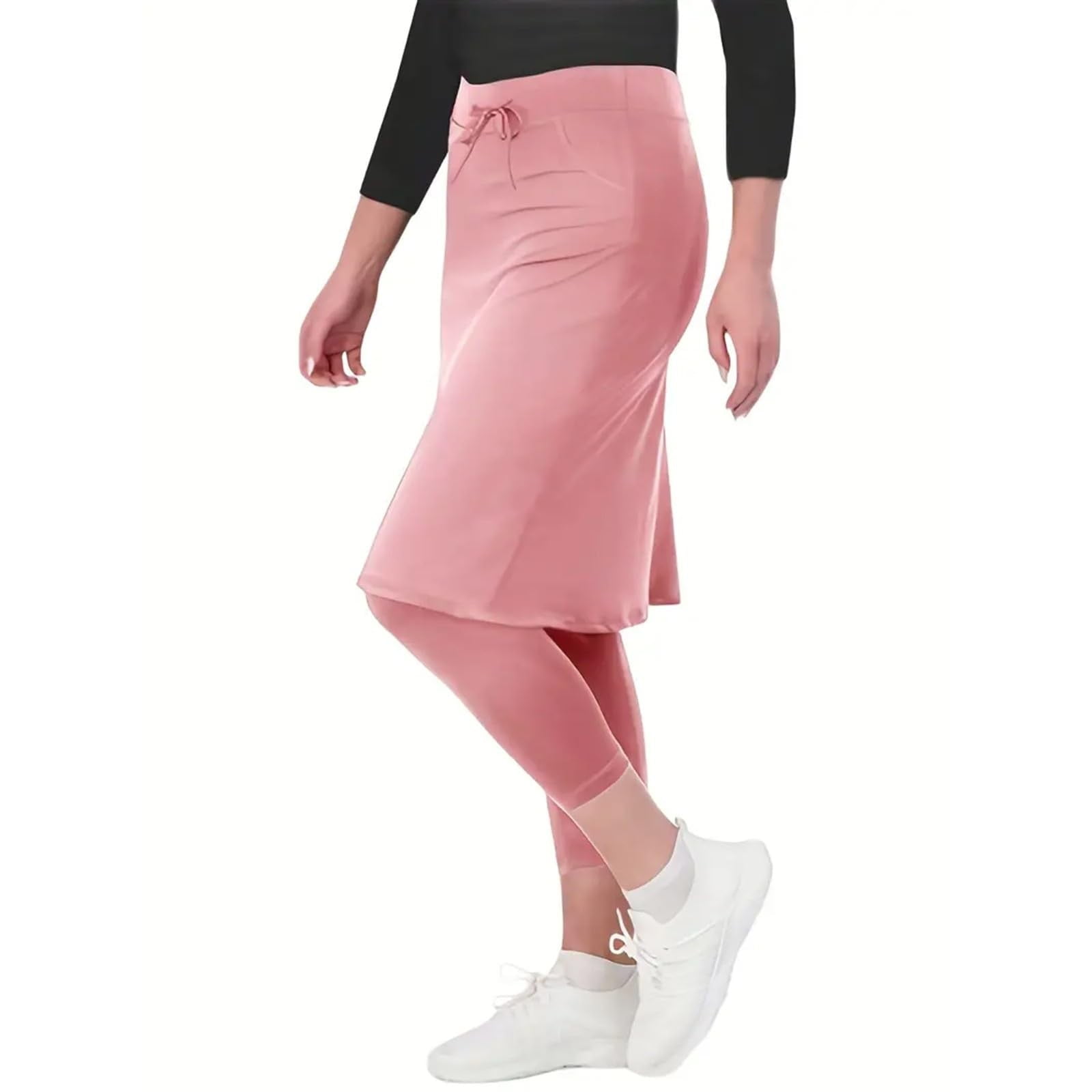 KALE Womens Skorts with Leggings, Knee Length Tennis Skorts with ...