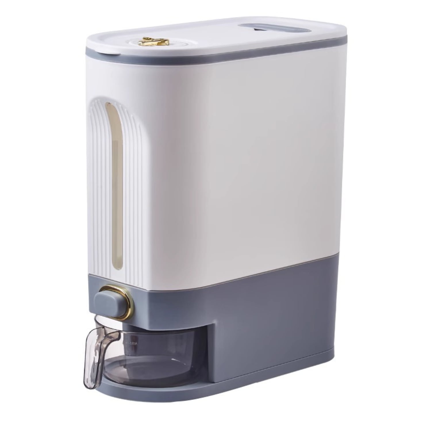 KALEFU 11 Lbs Rice Dispenser Rice Storage Container Sealed Moisture ...