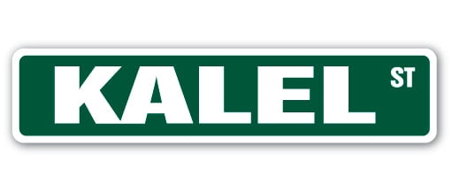 KALEL Street Sign Childrens Name Room Sign | Indoor/Outdoor | 36" Wide ...