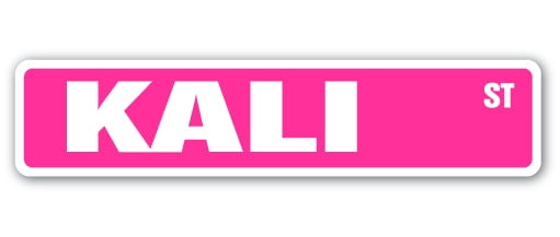KALI Street Sign Childrens Name Room Sign | Indoor/Outdoor | 18" Wide ...