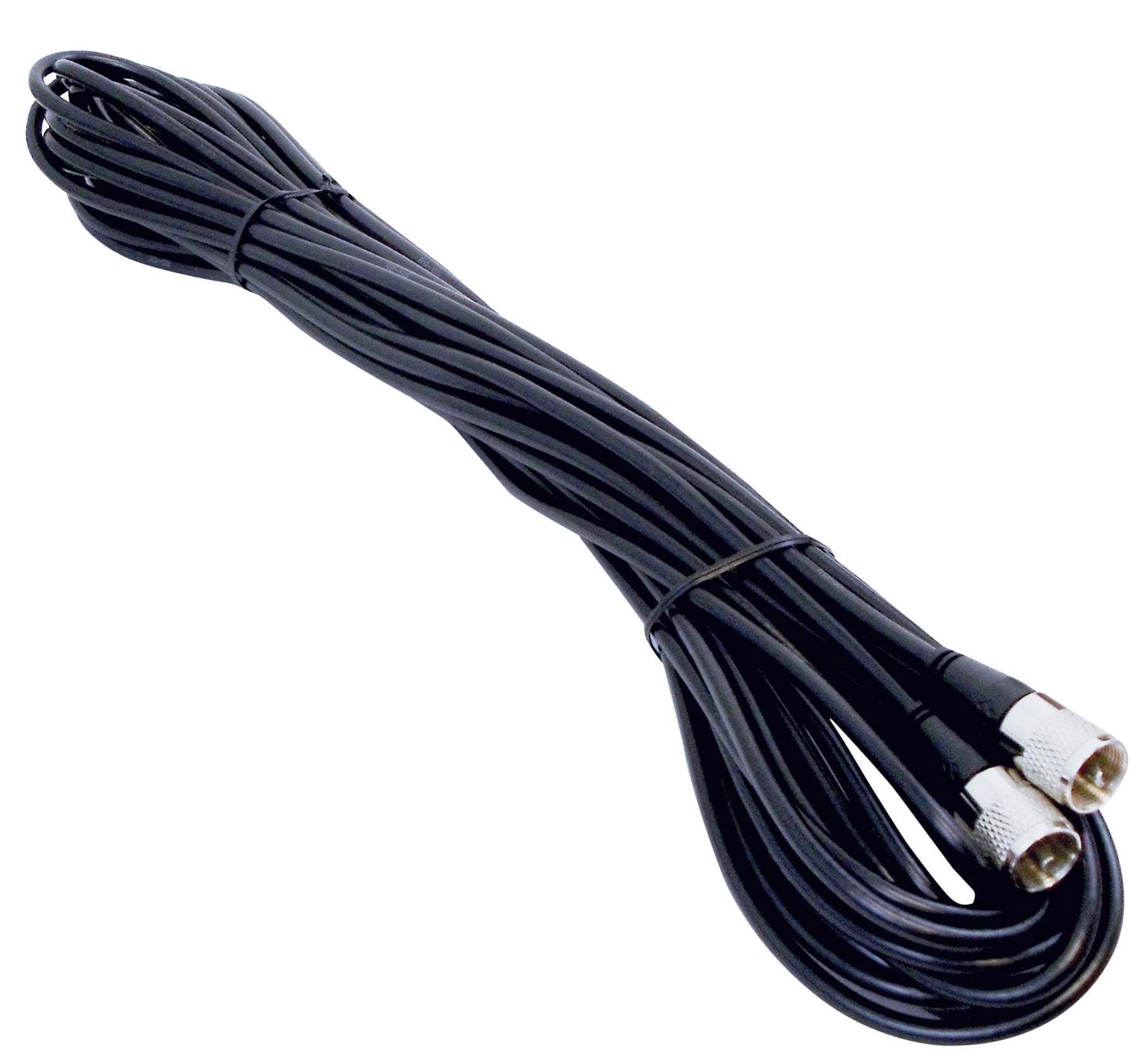 KALIBUR 50 FOOT BLACK RG8X COAX CABLE ASSEMBLY WITH MOLDED PL259 ...