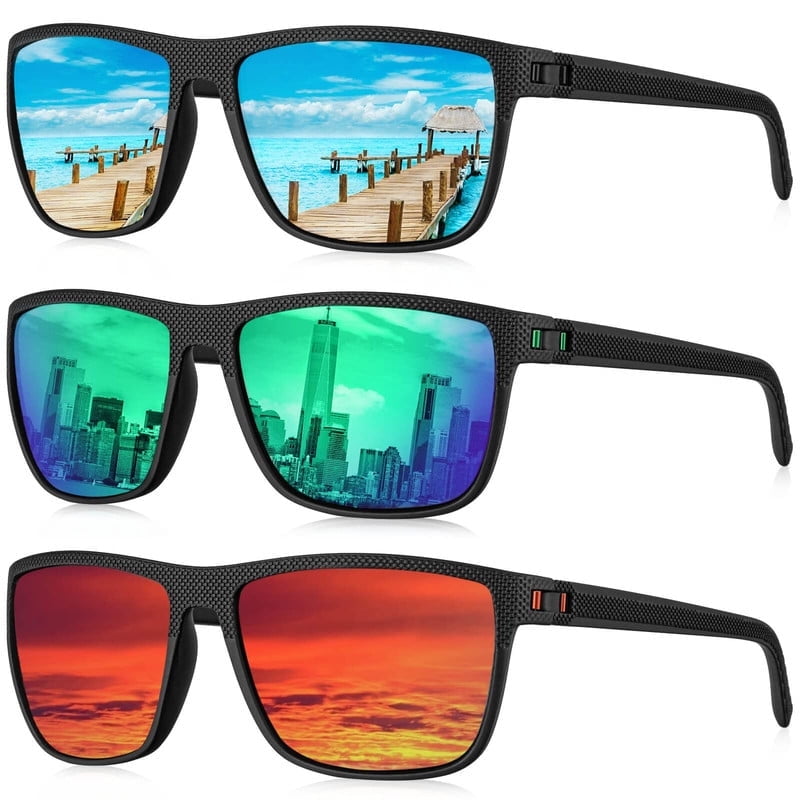 KALIYADI Polarized Sunglasses Men, Lightweight Mens Sunglasses ...