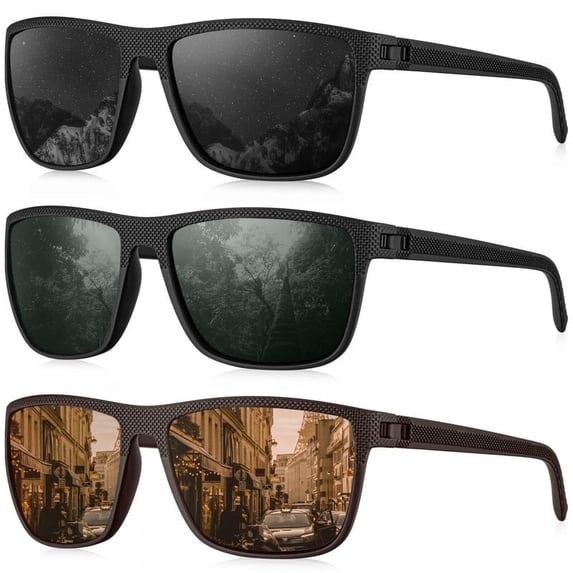 KALIYADI, Polarized Sunglasses Men, Light Weight, UV400 Protection ...