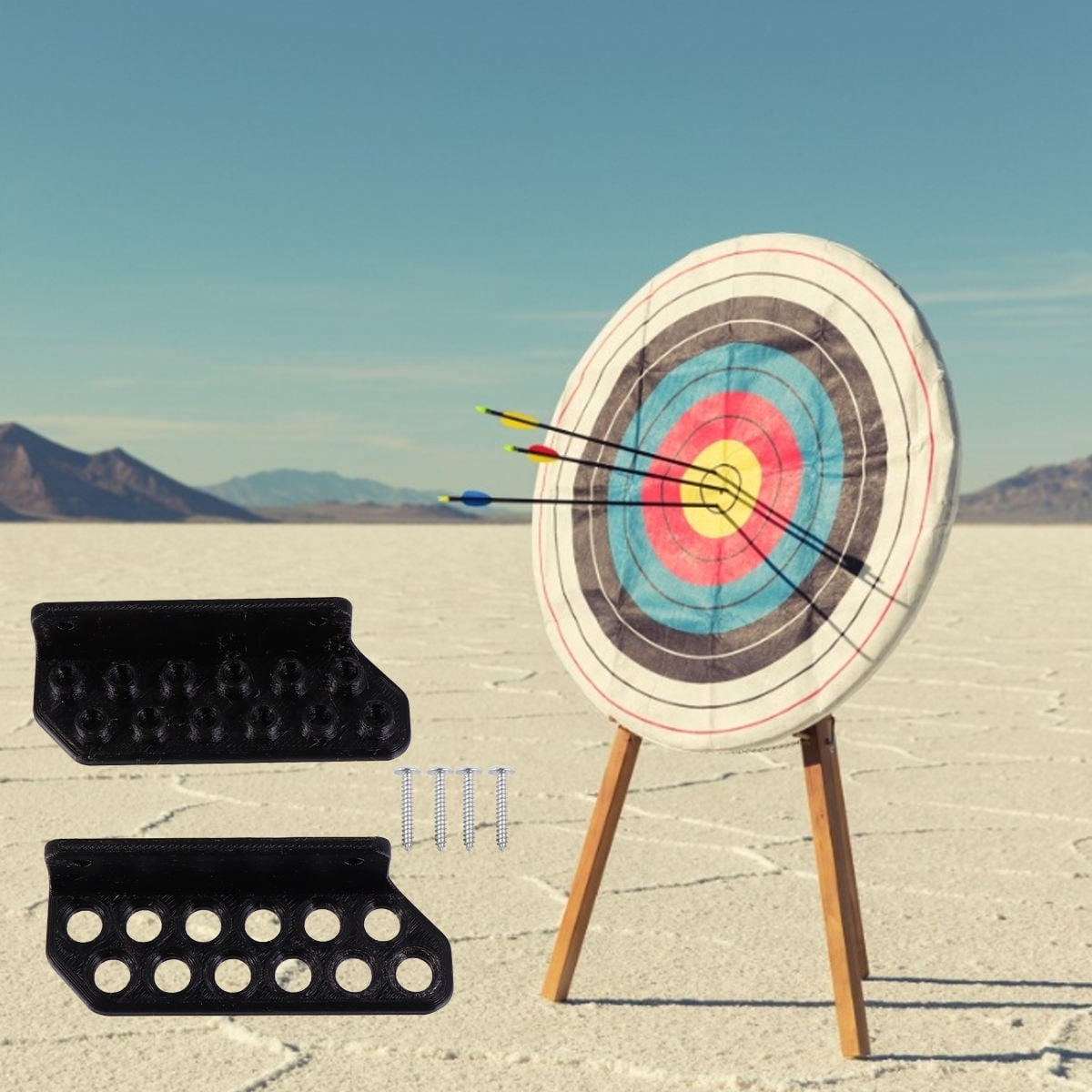 KALLORY Archery Holder Black ABS 1 Pair - Walmart.com