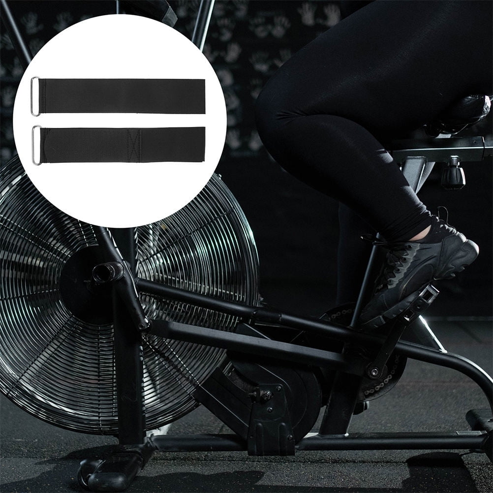 KALLORY 1 Pair Machine Feet Straps Versatile Usage Black Nylon 18.5x2x0 ...