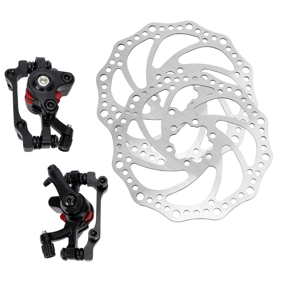 KALLORY 1 Pair Mechanical Bike Disc Brake Kit Silver For Mountain ...