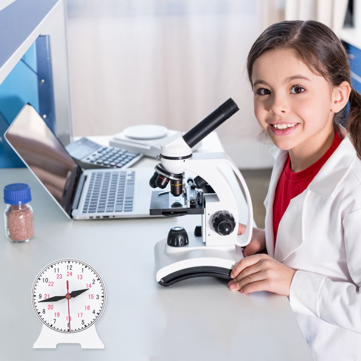KALLORY 1 Set Clock Model Kit for Parents Time Education Toys Round ...
